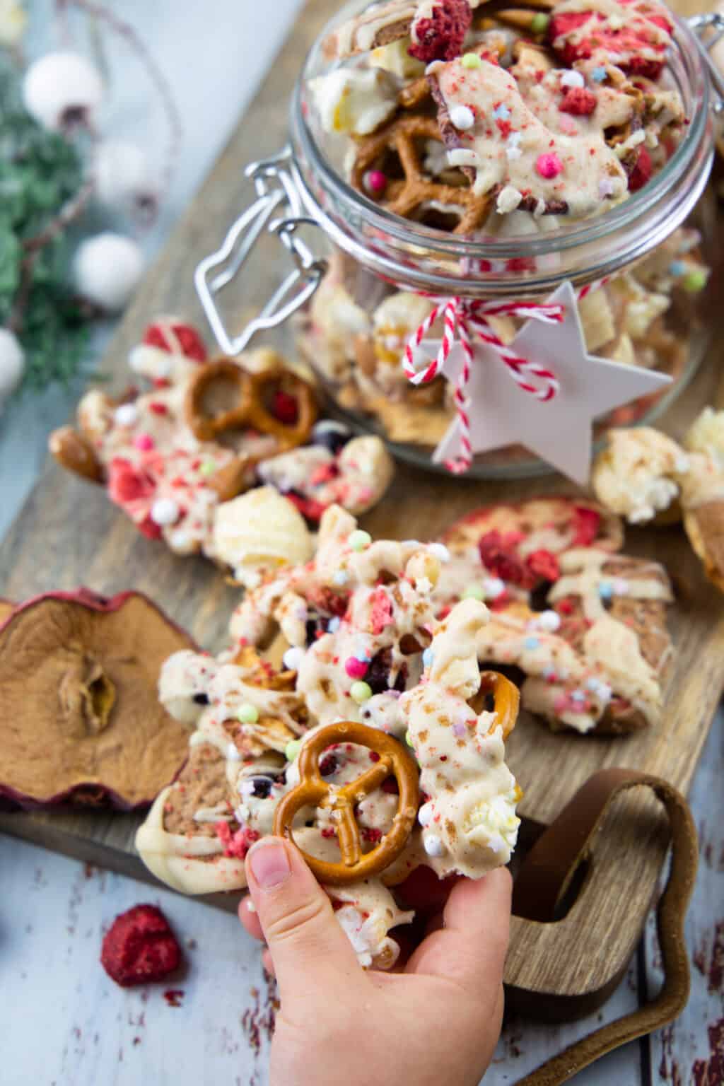 Christmas Crunch Mit Dunkler Schokolade
